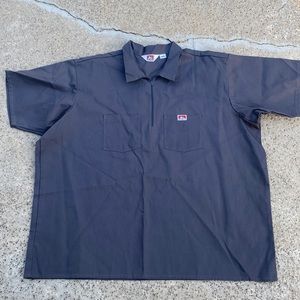 Ben Davis | Shirts | Old School Ben Davis 5 Xl Zip Work Shirt Dark Grey ...